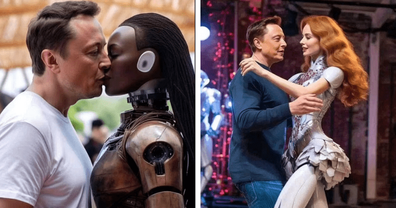 Who Is She Elon Musk Leaves The Internet Confused As Bizarre Photos