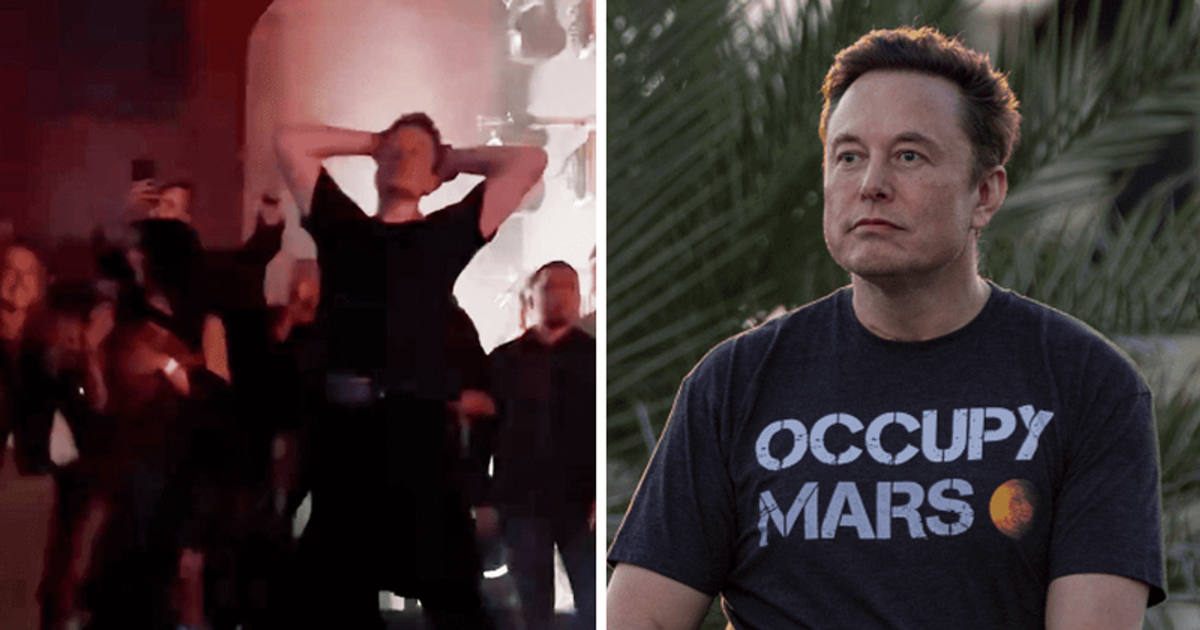 Elon Musk trolled over awkward dance at rave party in viral video ...
