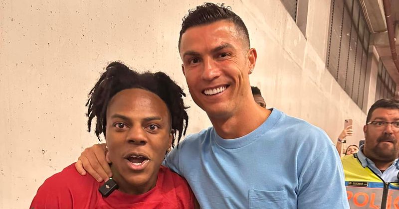 IShowSpeed thrilled as he finally meets his idol Cristiano Ronaldo ...