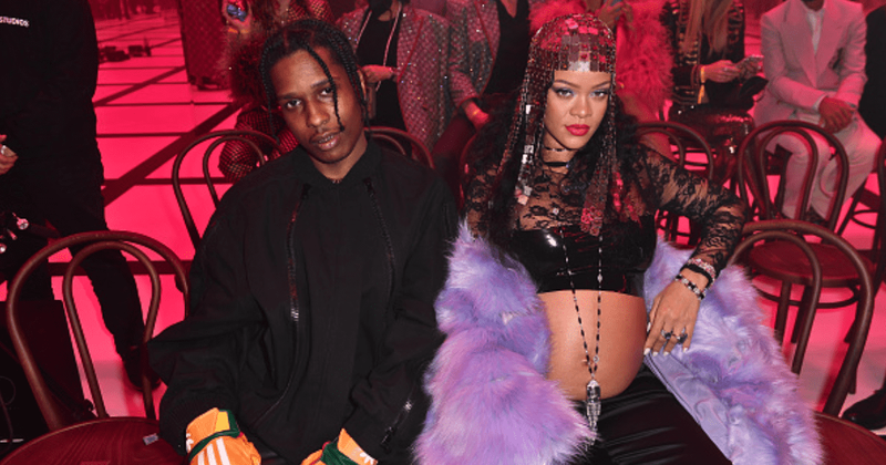 Rihanna shares adorable photo of A$AP Rocky with baby RZA while on ...