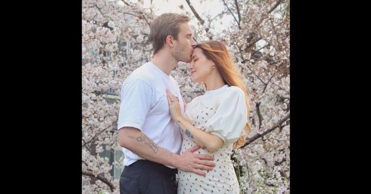 New dad PewDiePie shares adorable pics of baby Bjorn with wife Marzia ...