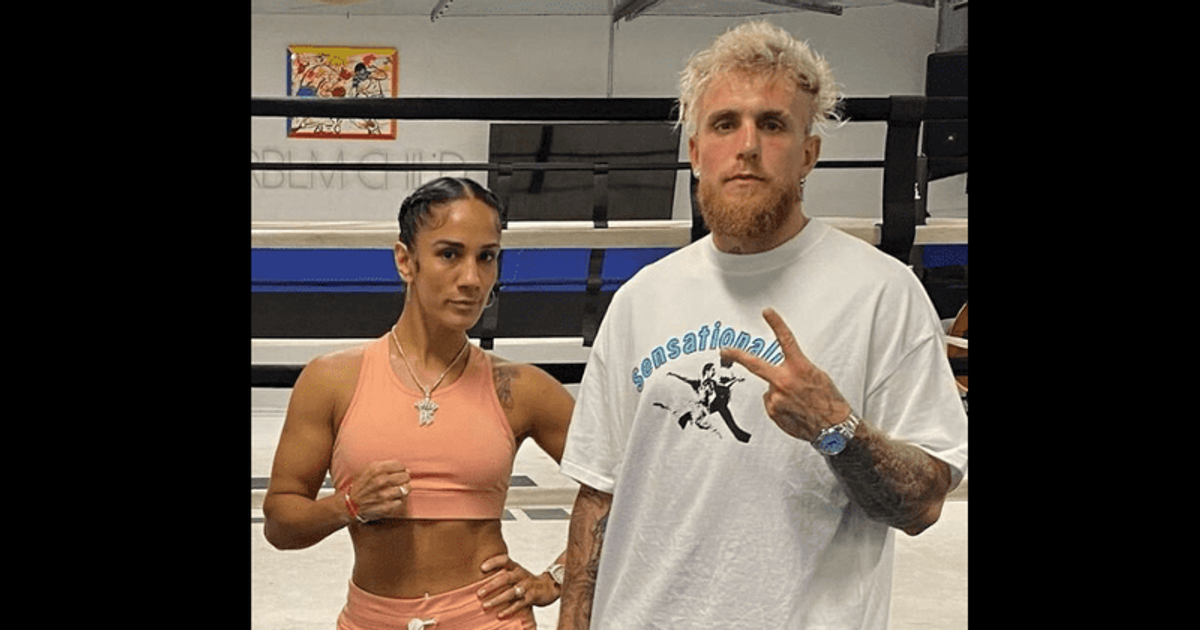 Jake Paul practice session with Amanda Serrano 'using 1% of power ...