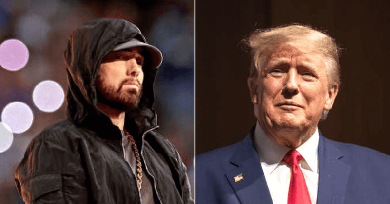 What did Eminem say about Donald Trump? Video of rapper's remarks about ...