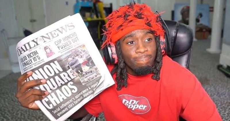 Kai Cenat goes online for first time after Union Square giveaway riot ...