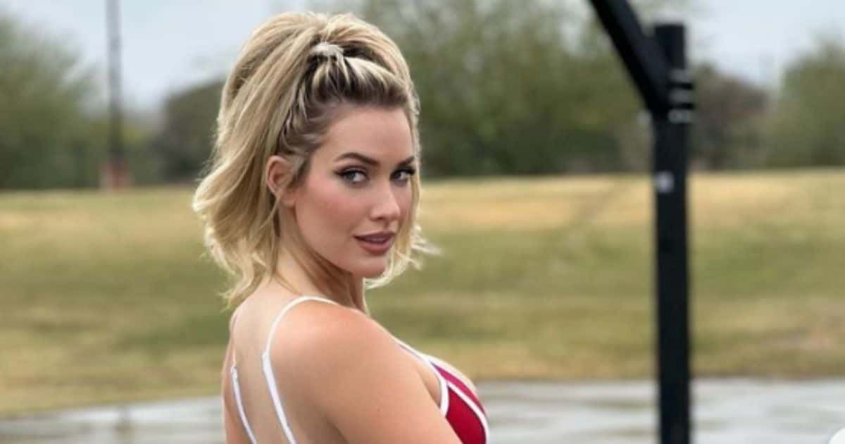 Paige Spiranac demonstrates flawless 'shotgun technique' for chugging ...
