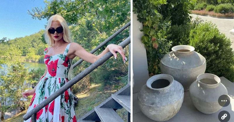 Khloe Kardashian Flower Print