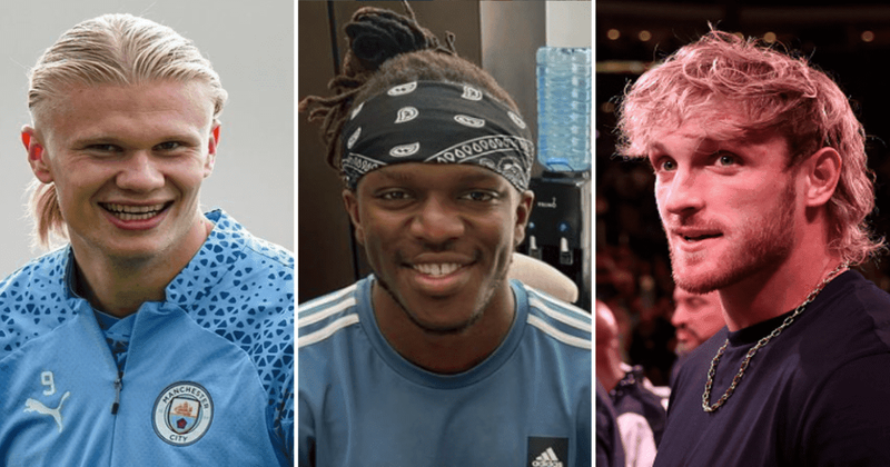 Manchester City star Erling Haaland joins KSI and Logan Paul's brand ...