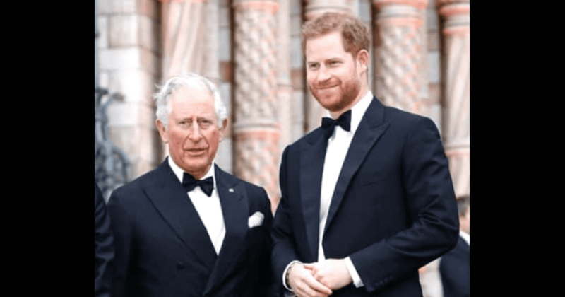 How tall is Prince Harry? Duke of Sussex towers over his father King ...