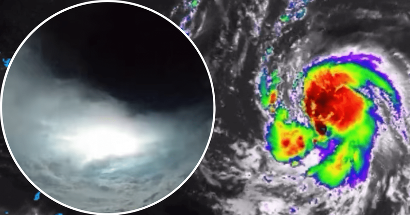 Hurricane Lee: Air Force's video shows lightning flashing in eye of ...