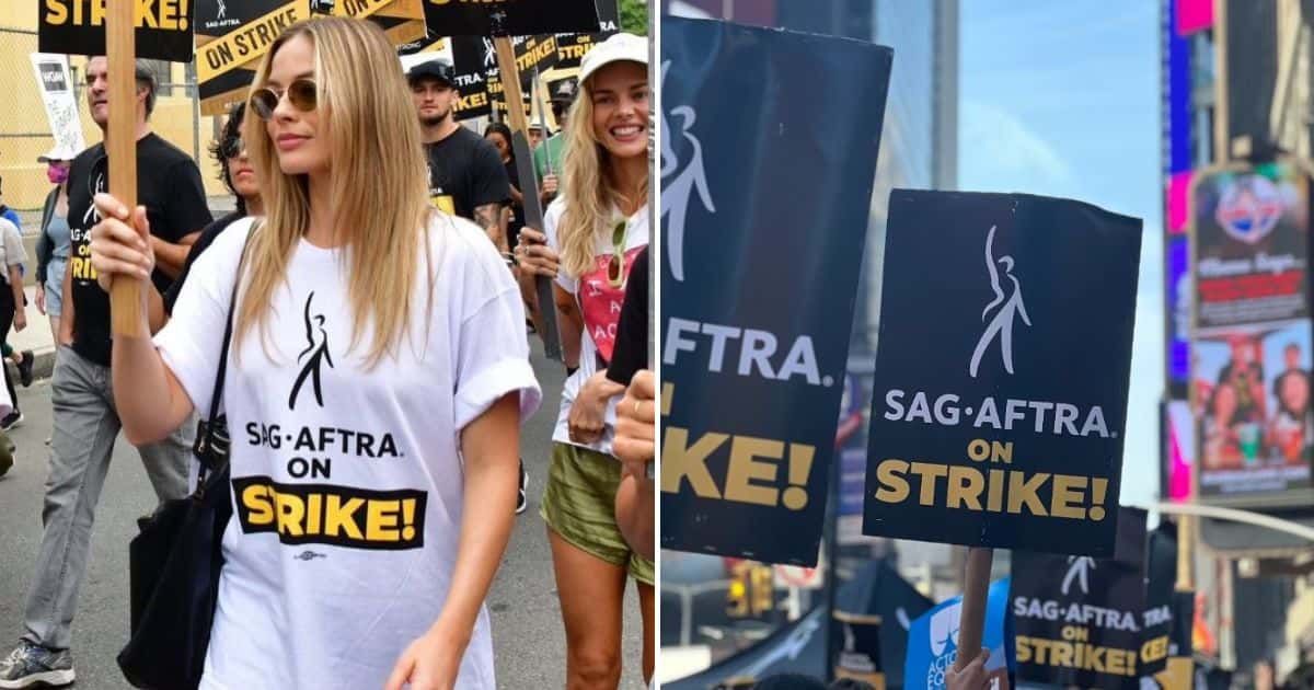 Barbie on picket line: Margot Robbie joins SAG-AFTRA strike as protest ...