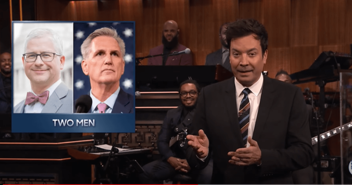 Jimmy Fallon raps about Kevin McCarthy ouster and Patrick McHenry's ...