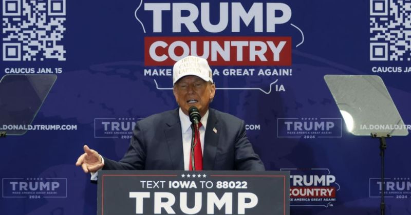 Trump Urges Iowans To Cast Their Votes Despite Illness Even If They